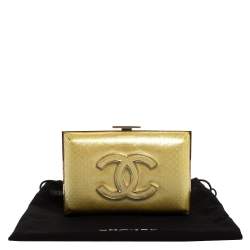 Chanel Yellow Python Small CC Box Clutch Chanel | The Luxury Closet