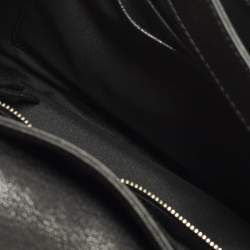 Tory Burch Fleming Black Leather Distressed Flap Shoulder Bag Tory ...