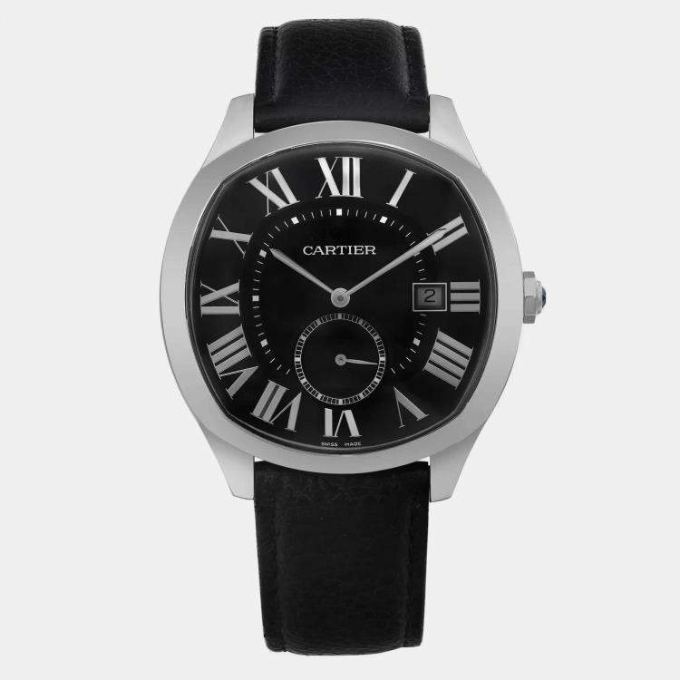 Cartier Black Stainless Steel Drive De Cartier Automatic Men's ...
