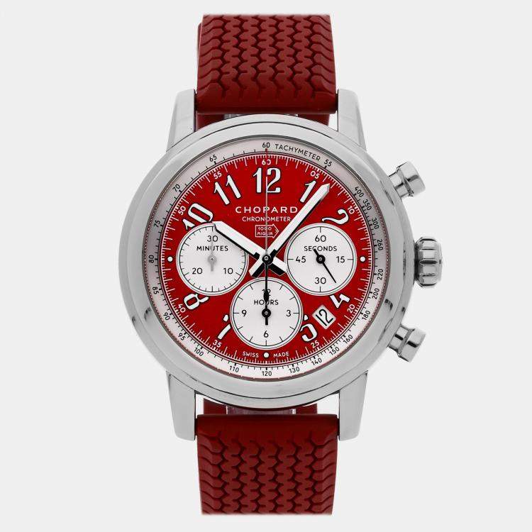 Chopard Red Stainless Steel Mille Miglia 168589-3008 Automatic Men's ...
