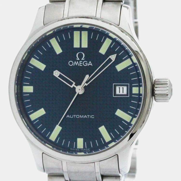 Omega Blue Stainless Steel Dynamic 5203.81 Automatic Men's Wristwatch ...