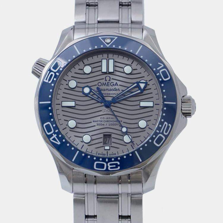 Omega Grey Stainless Steel Seamaster 210.30.42.20.06.001 Automatic Men ...