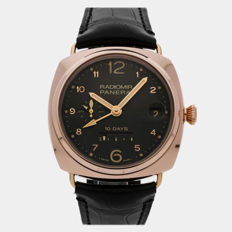 Panerai Brown 18k Rose Gold Radiomir PAM00497 Automatic Men's ...