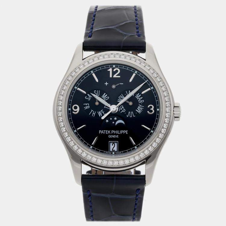Pre-Owned Patek Philippe Complications Annual Calendar Moon Phases ...