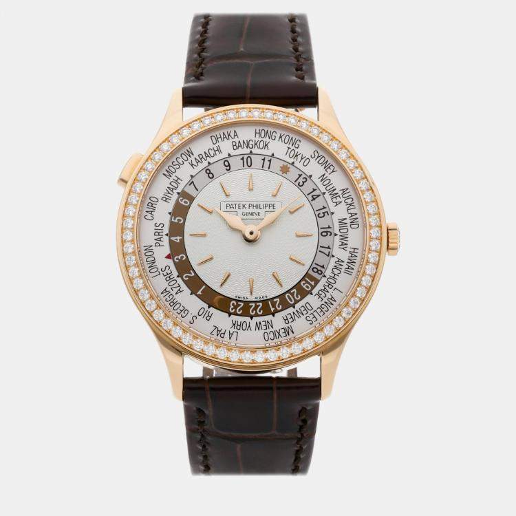 Patek Philippe Silver 18k Rose Gold Complications Automatic Men's ...