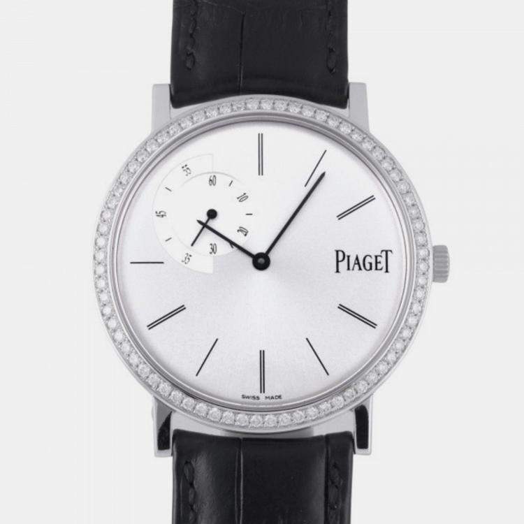 Piaget White 18k White Gold Altiplano GOA35118 Manual Winding Men's ...