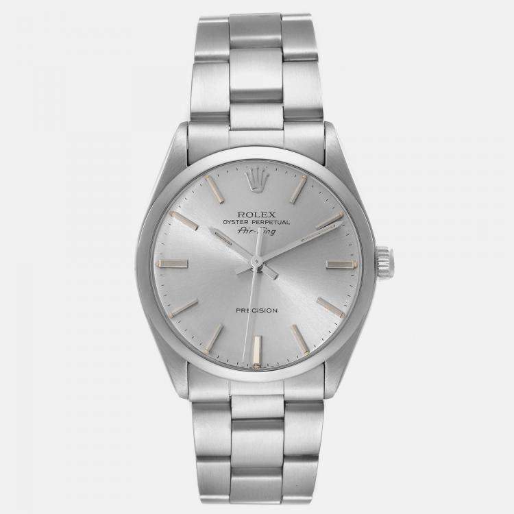 Rolex Air King Precision Silver Dial Vintage Steel Men's Watch 34.0 mm ...