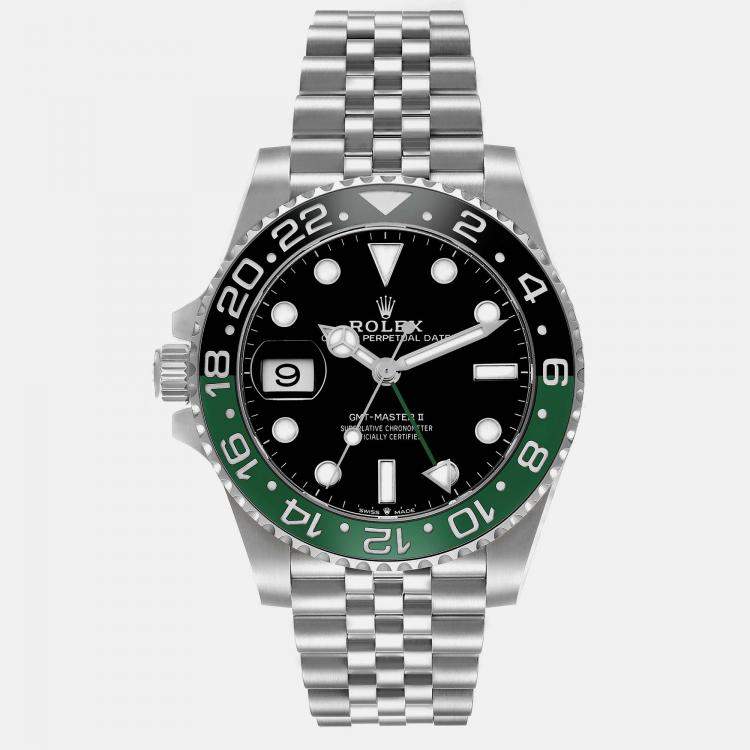 Rolex GMT Master II Sprite Bezel Oyster Steel Men's Watch 40 mm Rolex ...