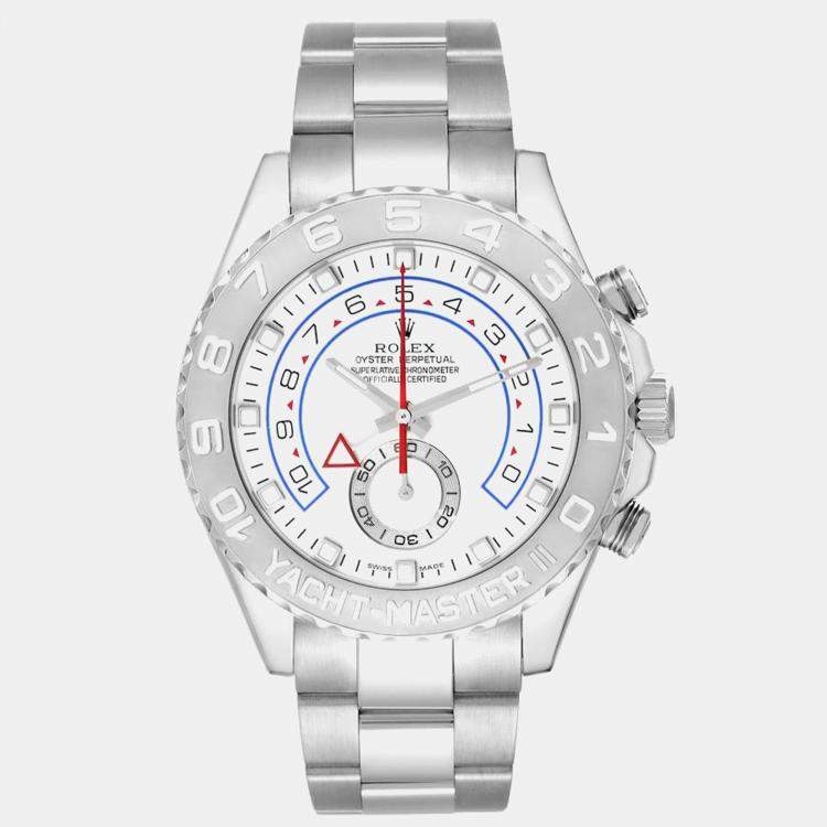 Rolex Yachtmaster II Regatta White Gold Platinum Men's Watch 44.0 mm ...