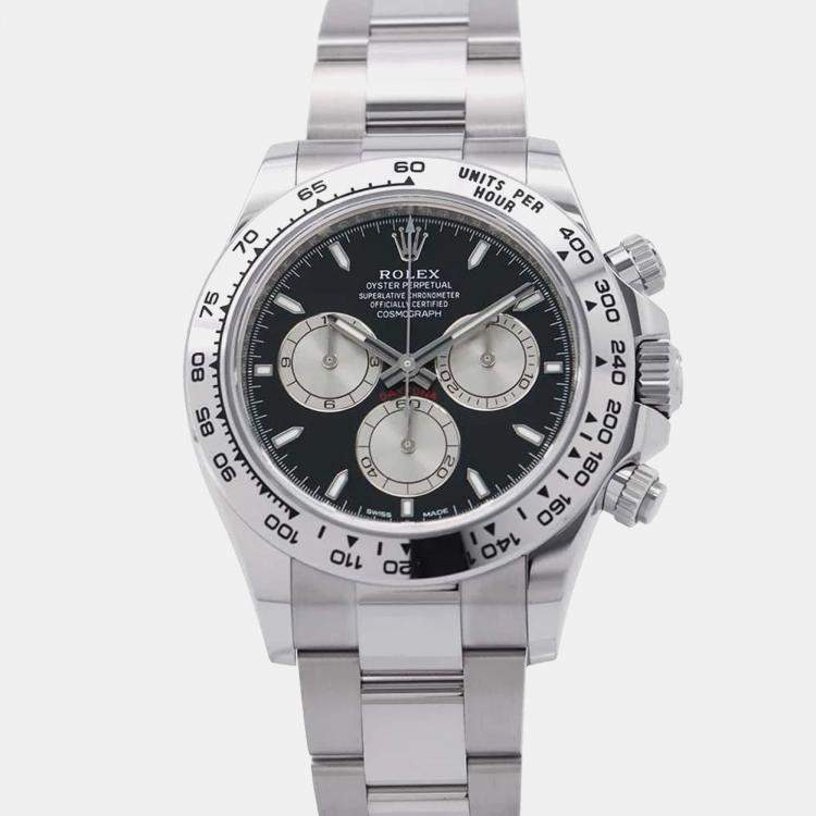 Rolex Black 18k White Gold Cosmograph Daytona 126509 Automatic Men's ...