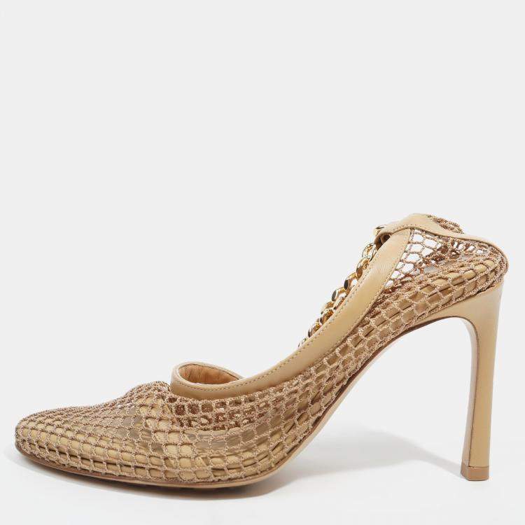 Bottega Veneta Chain Trimmed Mesh Pump EU 36 / UK 3 Bottega Veneta | The Luxury Closet