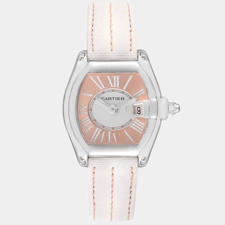 Cartier Orange Stainless Steel Roadster W62054V3 Quartz Women's ...