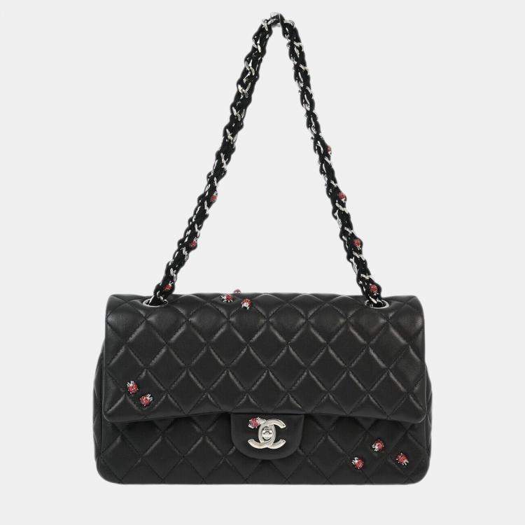 Chanel Black Lambskin Ladybug Single Flap Shoulder Bag Chanel | The ...