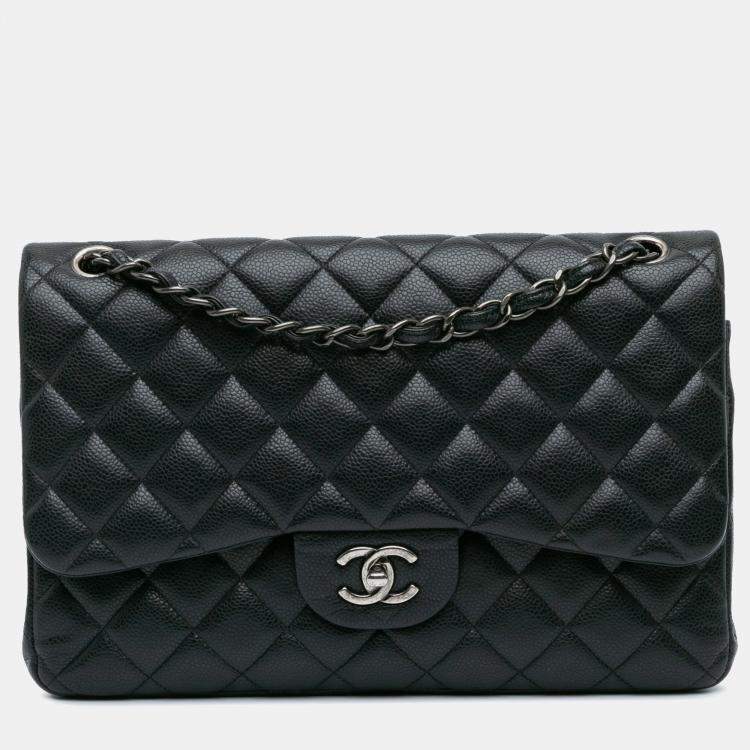 Chanel Black Jumbo Classic Caviar Double Flap Chanel | The Luxury Closet