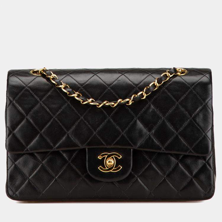 Chanel Black Lambskin Medium Classic Double Flap Chanel | The Luxury Closet