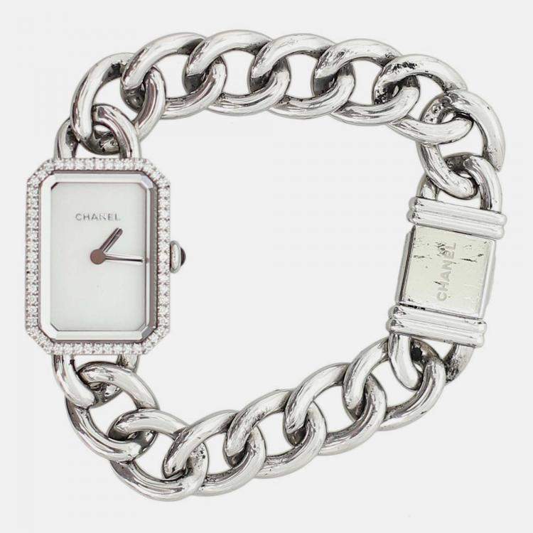 Chanel Premiere Gourmette Chain S Diamond Bezel Watch 22 mm Chanel ...