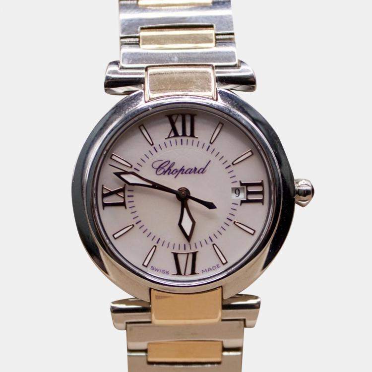 Chopard MOP 18K Rose Gold Stainless Steel Imperiale Quartz Women's Wristwatch 28 mm Chopard ...