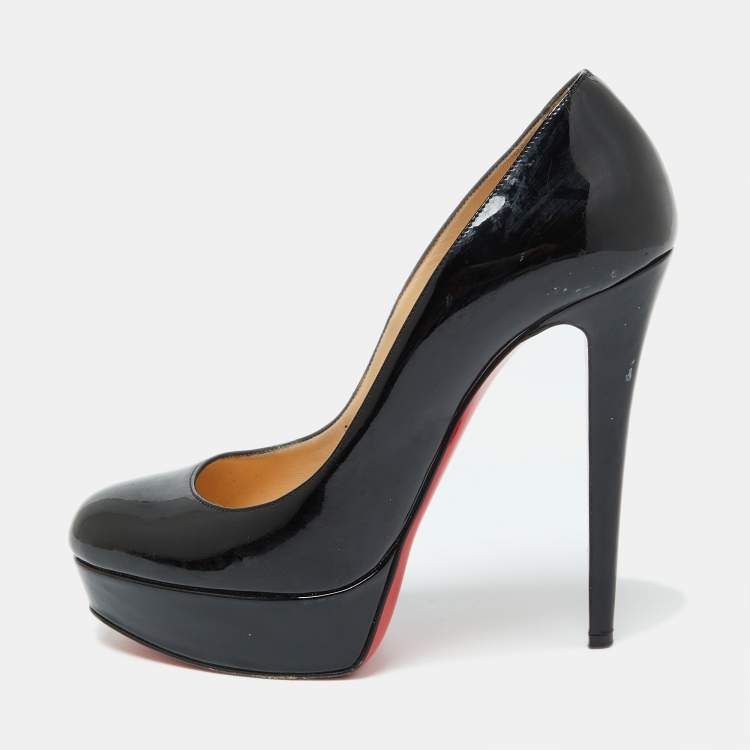 Christian Louboutin Black Patent Leather Bianca Pumps Size 39 Christian ...