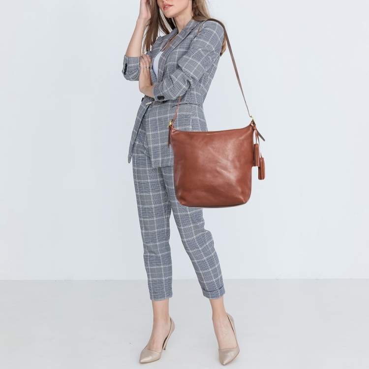 Coach Dark Brown Leather Legacy Tassel Crossbody Bag Coach | TLC Coach Dark Brown Leather Legacy Tassel Crossbody Bag Coach | TLC