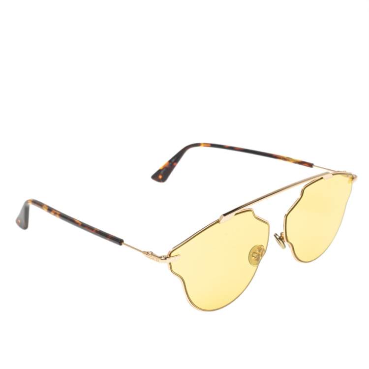 Dior Yellow Acetate DiorSoReal1Pop Sunglasses Dior | The Luxury Closet