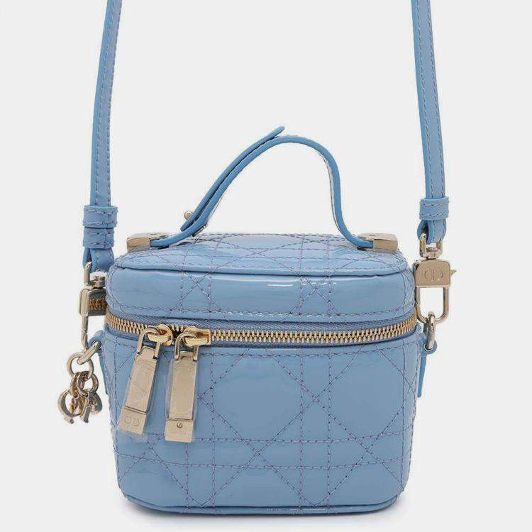 Dior Light Blue Enamel Micro Vanity Bag Dior | The Luxury Closet