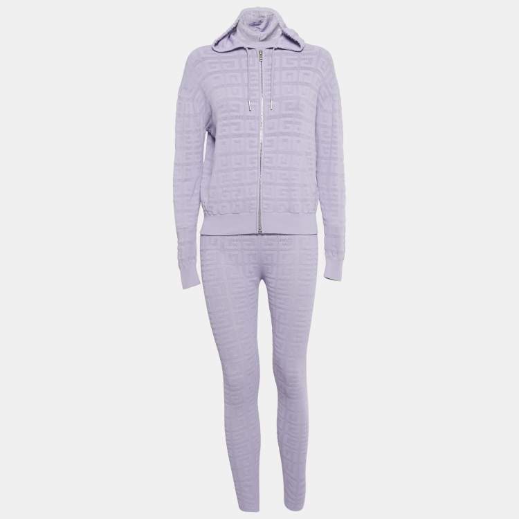 Givenchy Lilac 4G Logo Knit 3 Piece Jogger Set XS/S Givenchy | TLC US