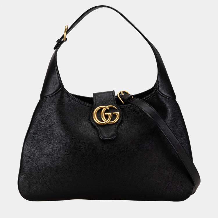 Gucci Black Medium Leather Aphrodite Crossbody Gucci | The Luxury Closet