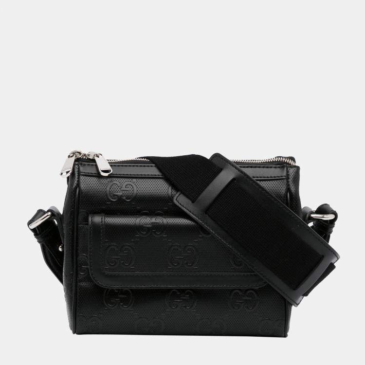 Gucci Black GG Embossed Crossbody bag Gucci | The Luxury Closet
