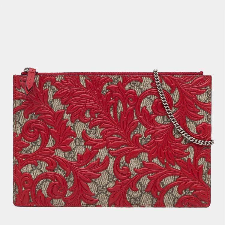 Gucci Red Arabesque Chain Pochette Gucci | The Luxury Closet