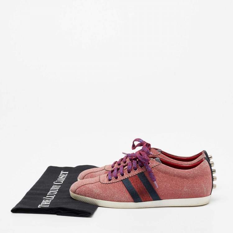 Gucci Metallic Pink Glitter Bambi Ace Sneakers Size 37 Gucci | The ...