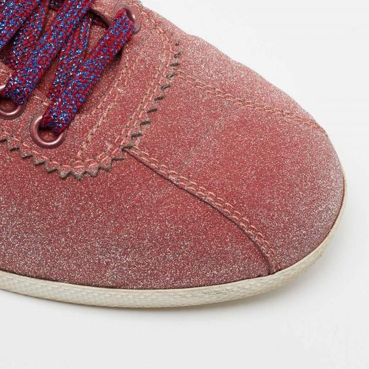 Gucci Metallic Pink Glitter Bambi Ace Sneakers Size 37 Gucci | The ...