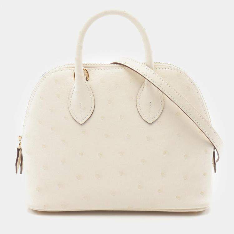 Hermes Mini Ostrich Leather Bolide 1923 Top Handle Bag Hermes | The ...