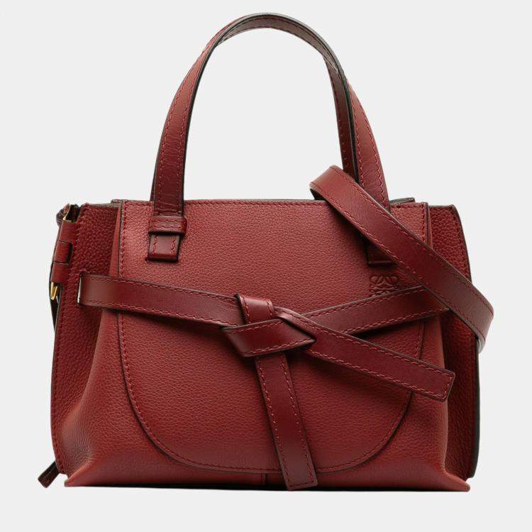 Loewe Red Mini Gate Top Handle Satchel Loewe | The Luxury Closet