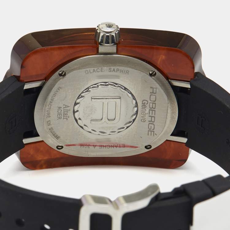 Robergé White Acetate Stainless Steel Rubber Altair 2810 Women's ...