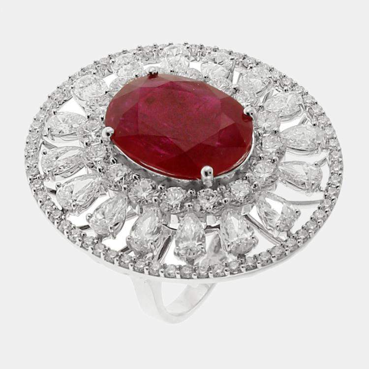 SAMA 18K White Gold Ring SAMA | The Luxury Closet