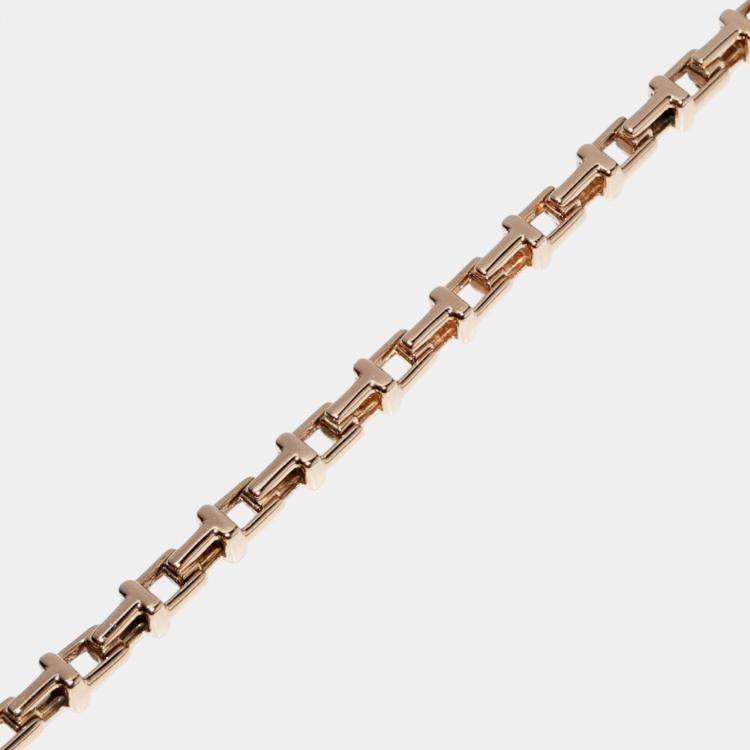 Tiffany & Co. 18K Rose Gold Narrow Chain Bracelet Tiffany & Co. | The ...
