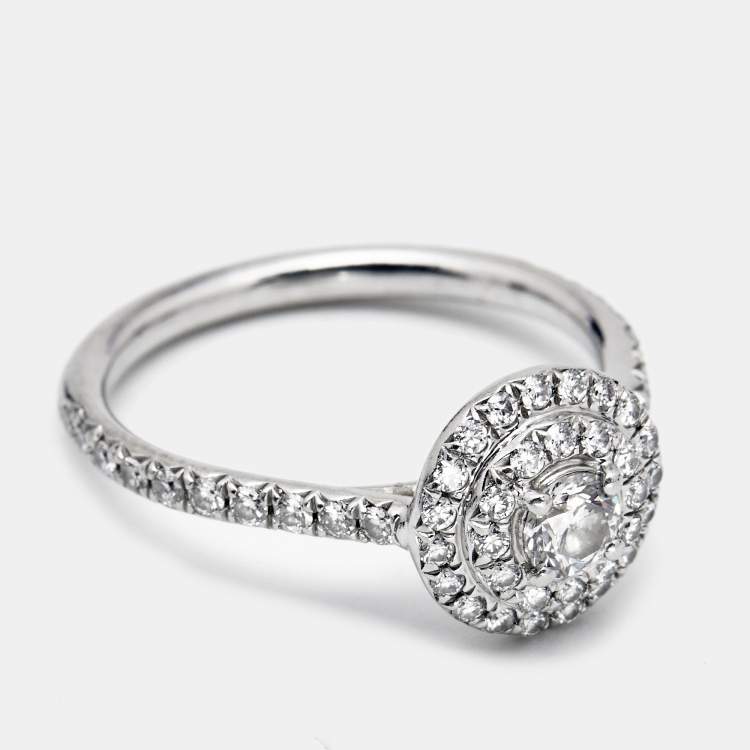 Tiffany & Co. Soleste Diamonds Platinum Ring Size 49 Tiffany & Co ...