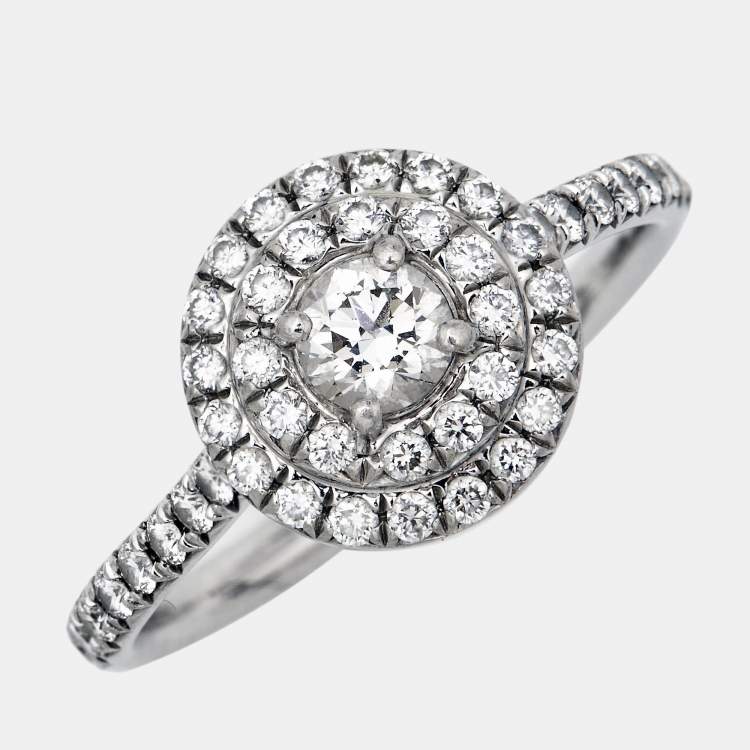 Tiffany & Co. Soleste Diamonds Platinum Ring Size 49 Tiffany & Co ...