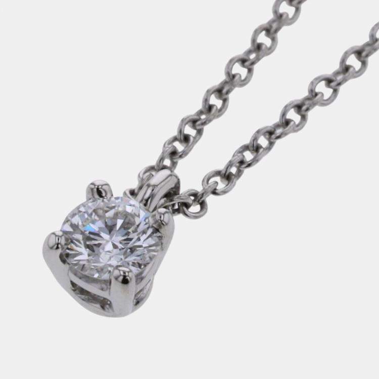 Tiffany & Co. Solitaire Tiffany Platinum Diamond Necklace Tiffany & Co ... Tiffany & Co. Solitaire Tiffany Platinum Diamond Necklace Tiffany & Co ...