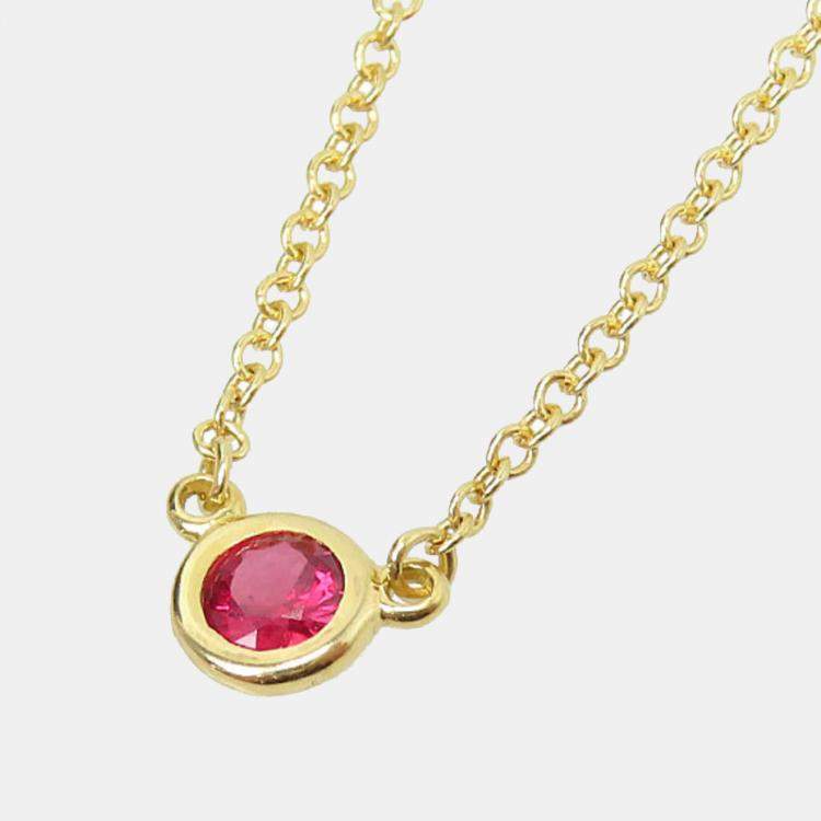 Tiffany & Co. 18K Yellow Gold and Ruby Elsa Peretti Diamonds By The ...