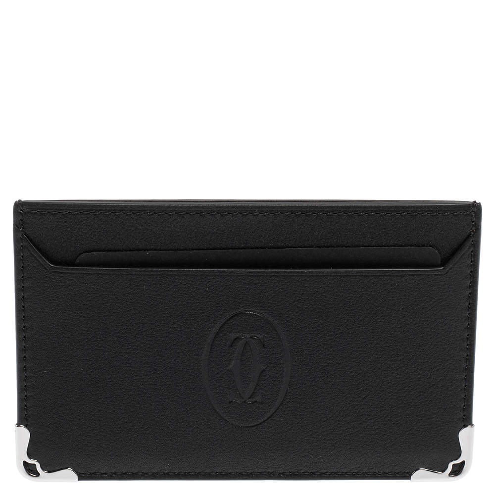 Cartier Black Leather Must de Cartier Card Holder Cartier | TLC