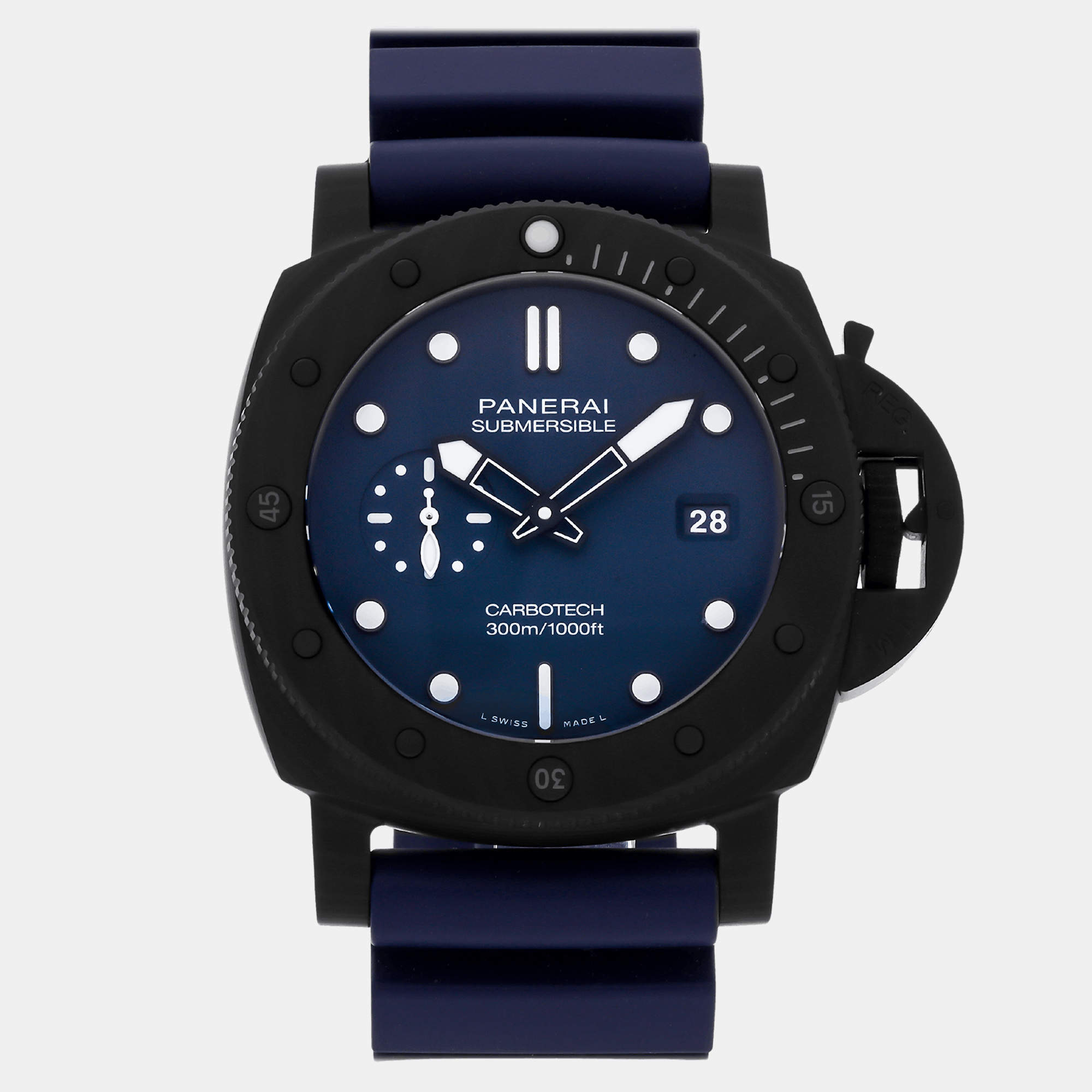 Panerai Blue Carbon Fiber Submersible PAM01232 Automatic Men's ...