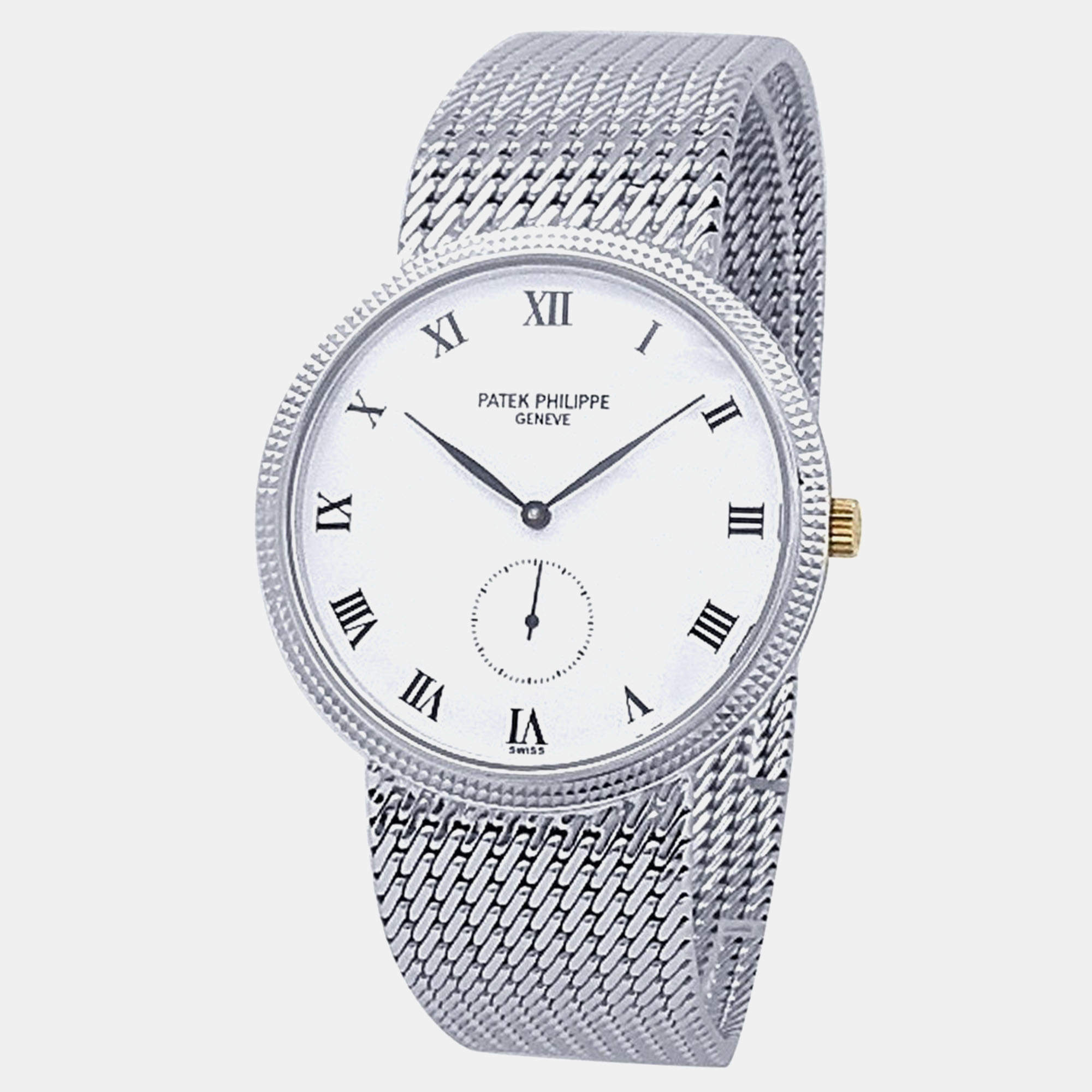 Patek Philippe Calatrava 5153j-001 Automatic White 18k Yellow Gold Men ...