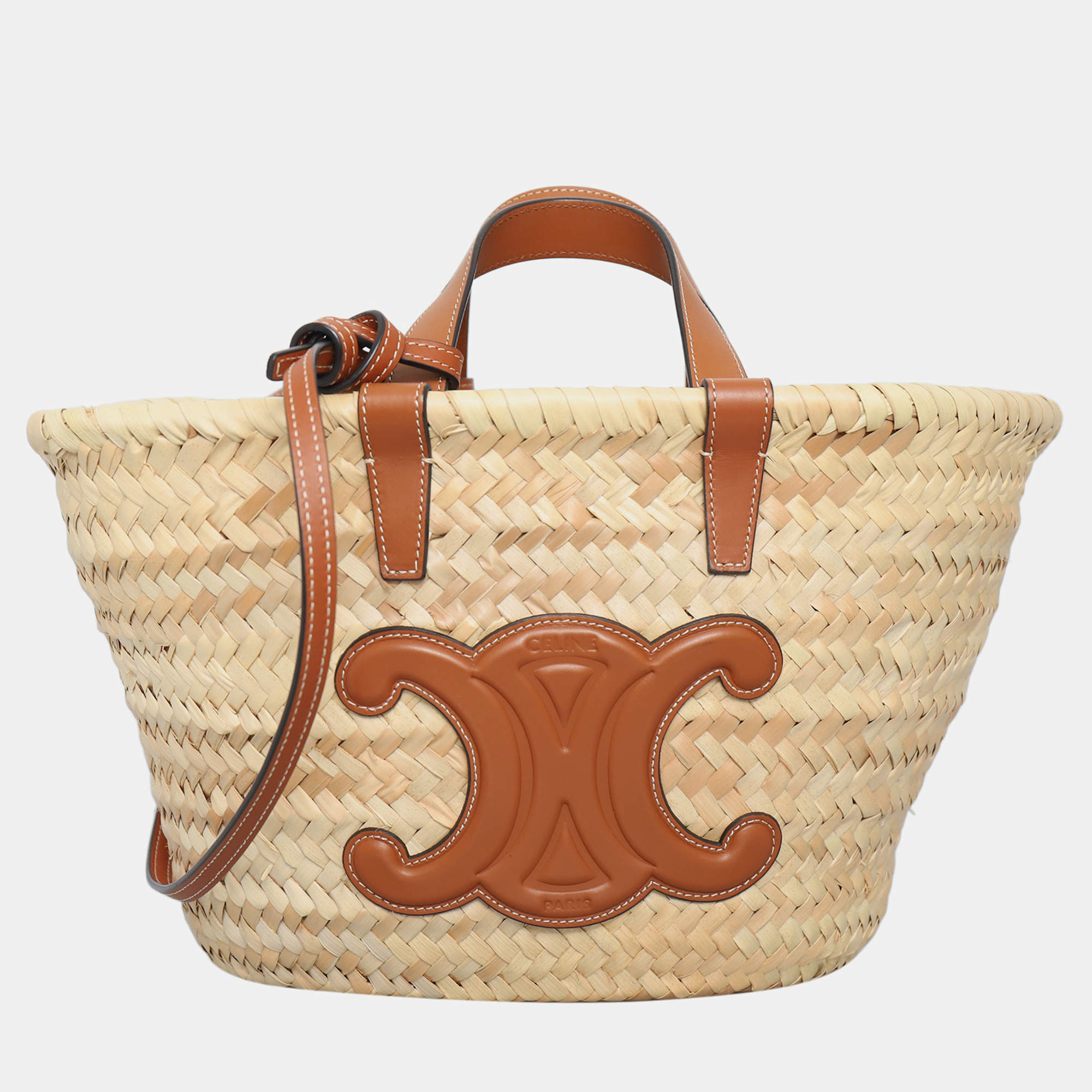 Celine Raffia Triomphe Teen Panier Celine | TLC