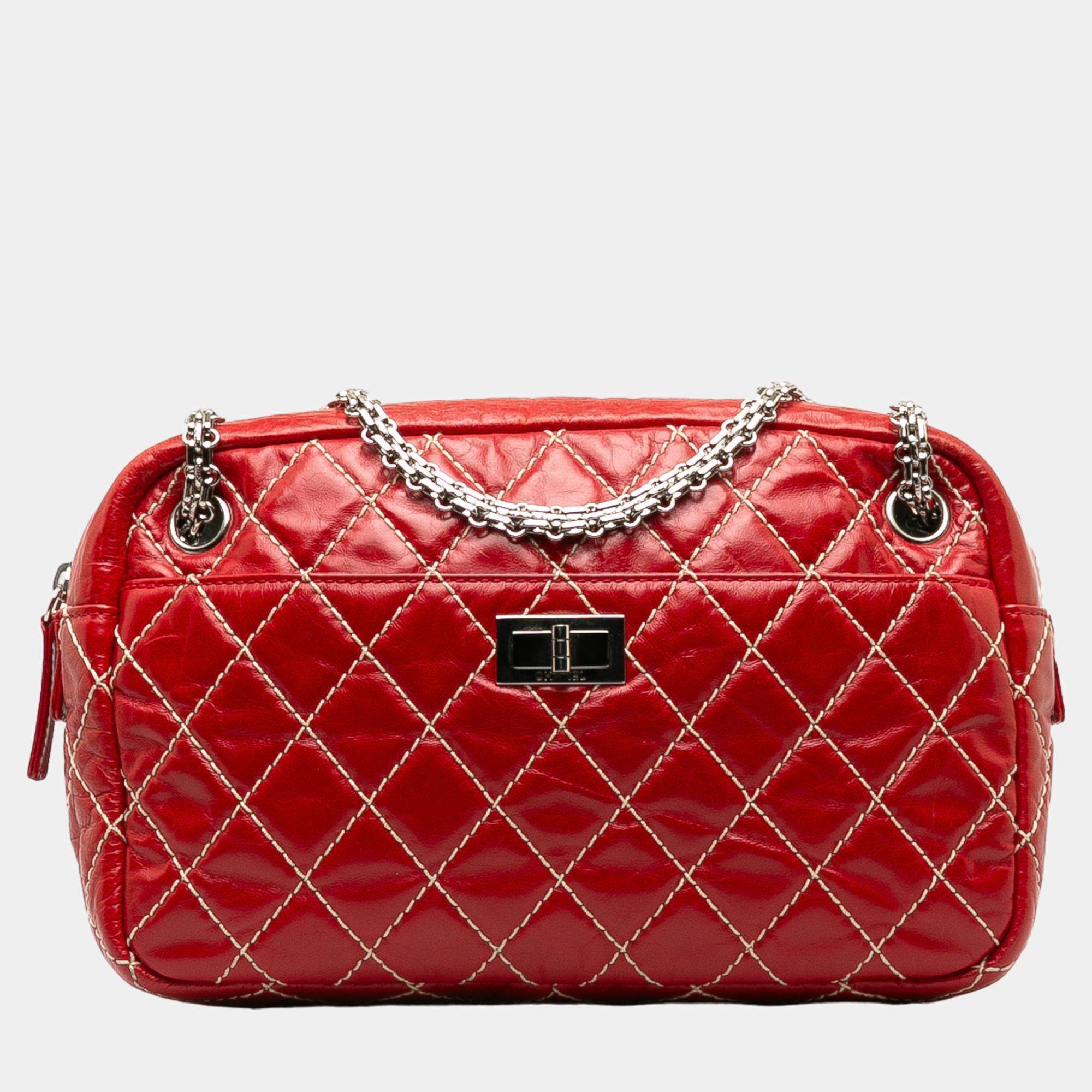 Chanel Red Medium Quilted Reissue Camera Bag Chanel | The Luxury Closet