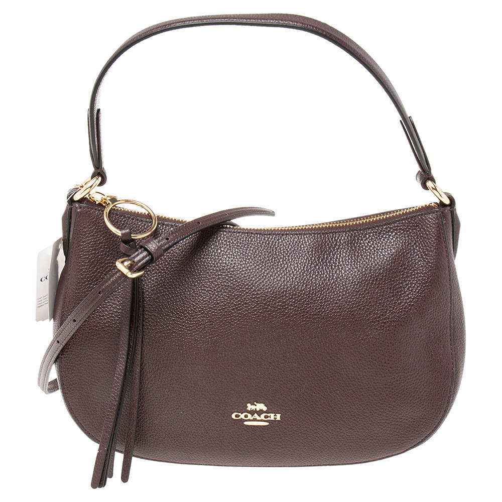 Coach Burgundy Leather Bailey Hobo Coach | TLC