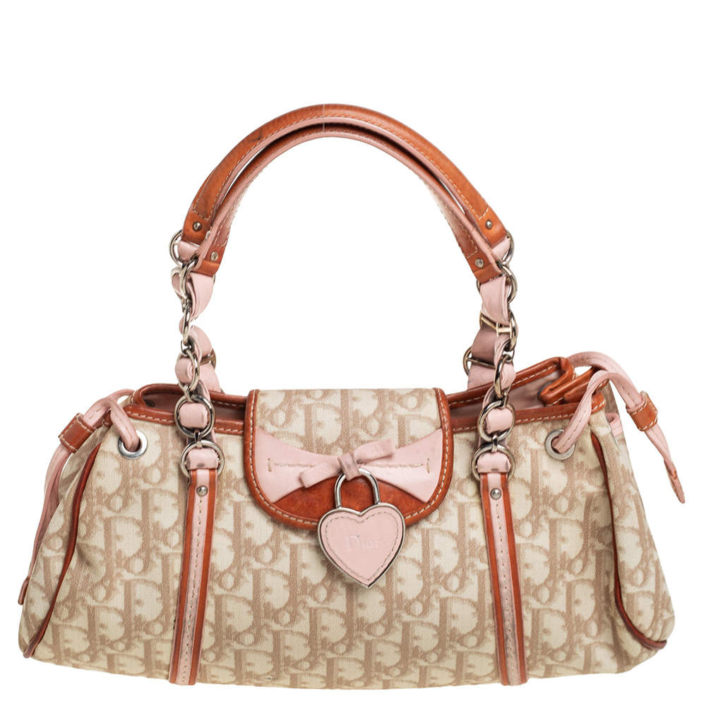 Dior Multicolor Monogram Coated Canvas and Leather Romantique Trotter ...