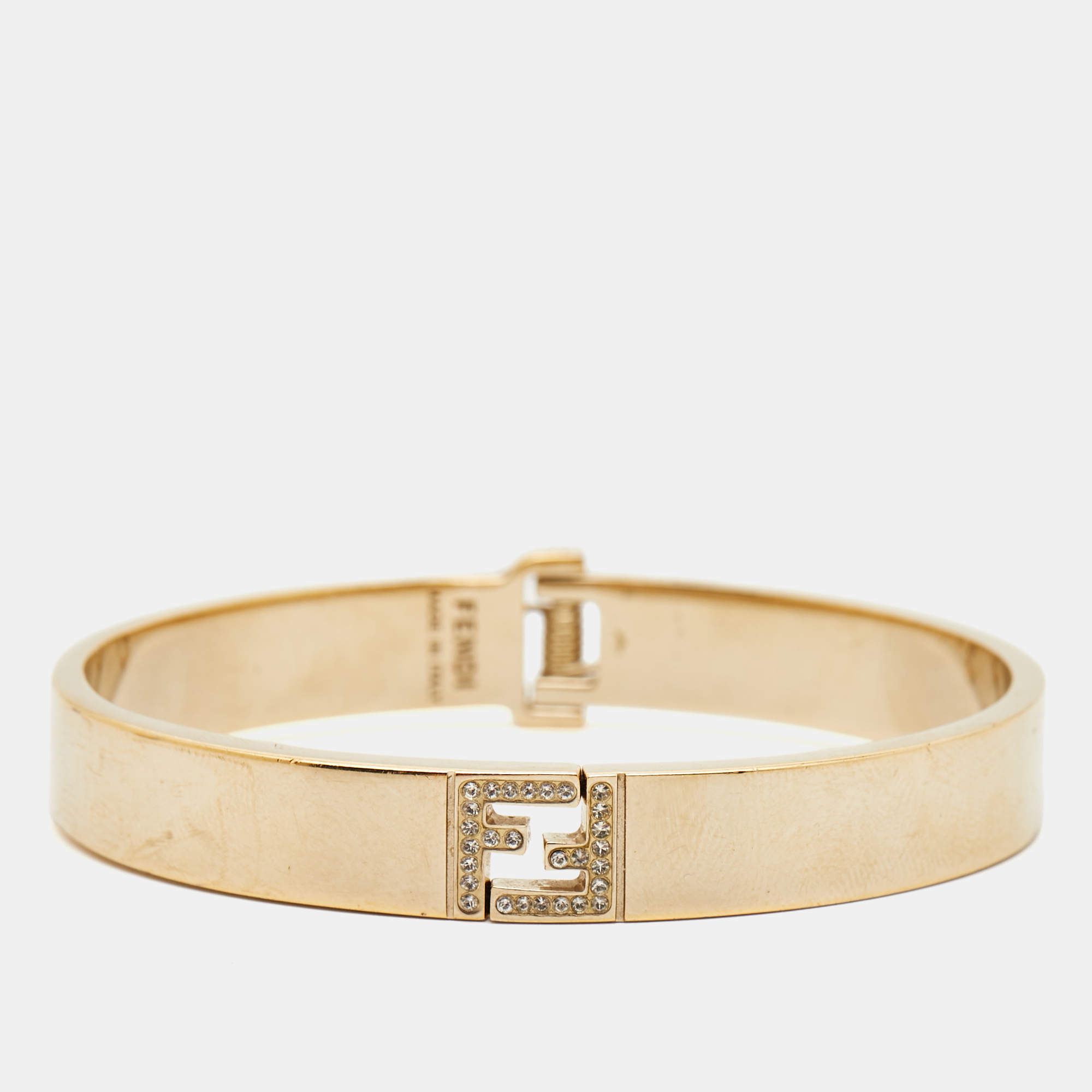 Fendi Fendista Crystals Gold Tone Bracelet M Fendi | TLC US
