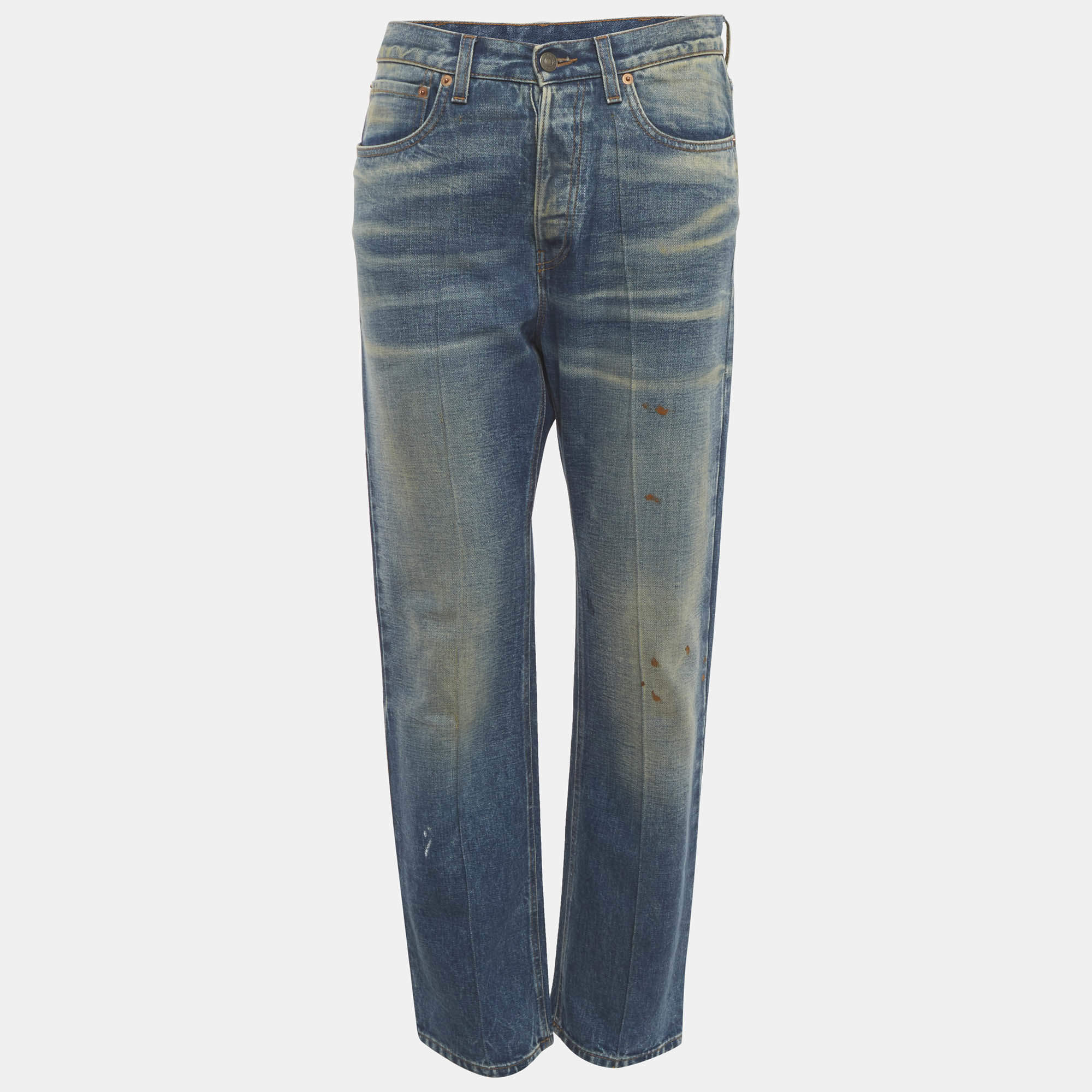 Gucci Blue Denim High-Rise Jeans M/Waist 30" Gucci | TLC