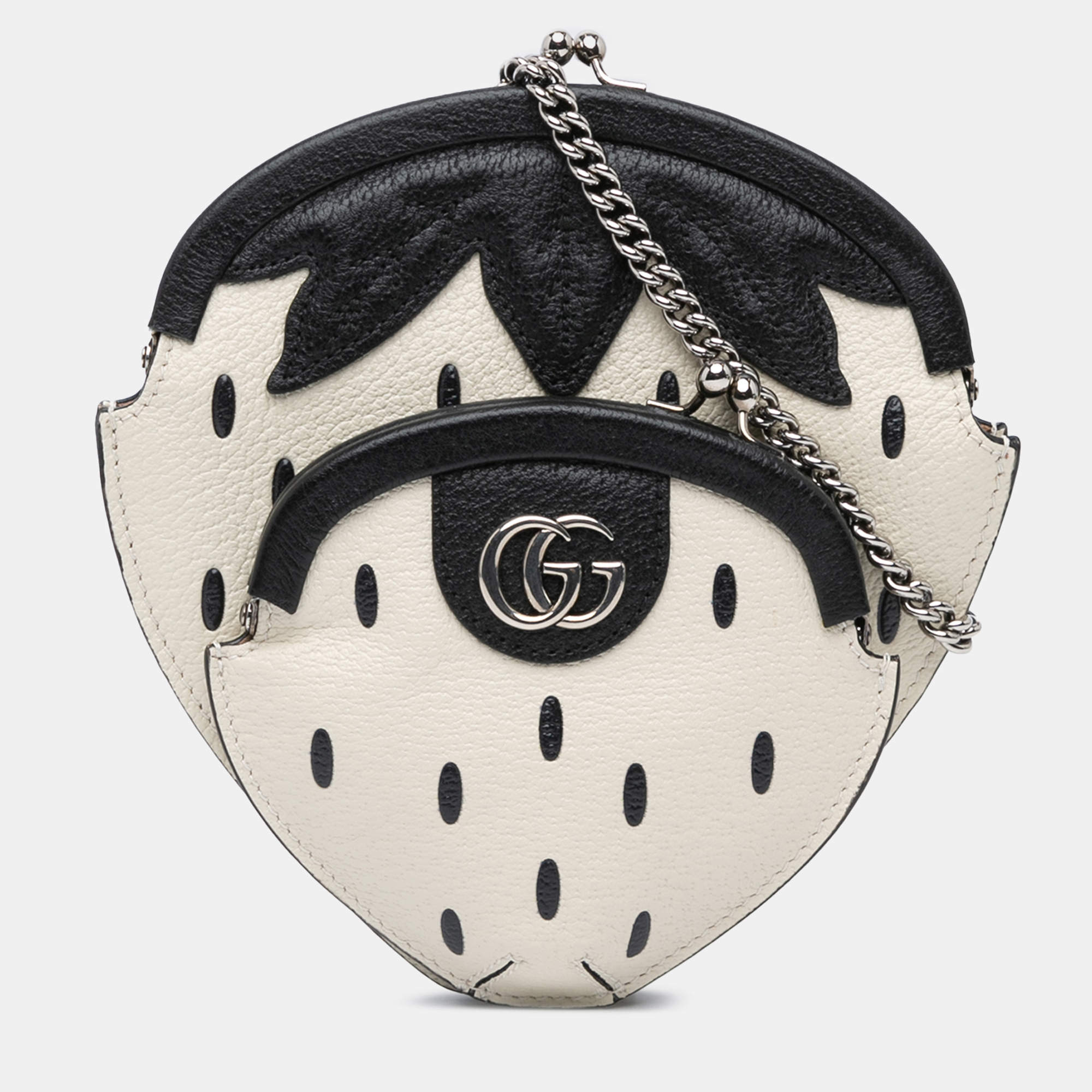 Gucci White Leather Fruittini Strawberry Crossbody Gucci | TLC